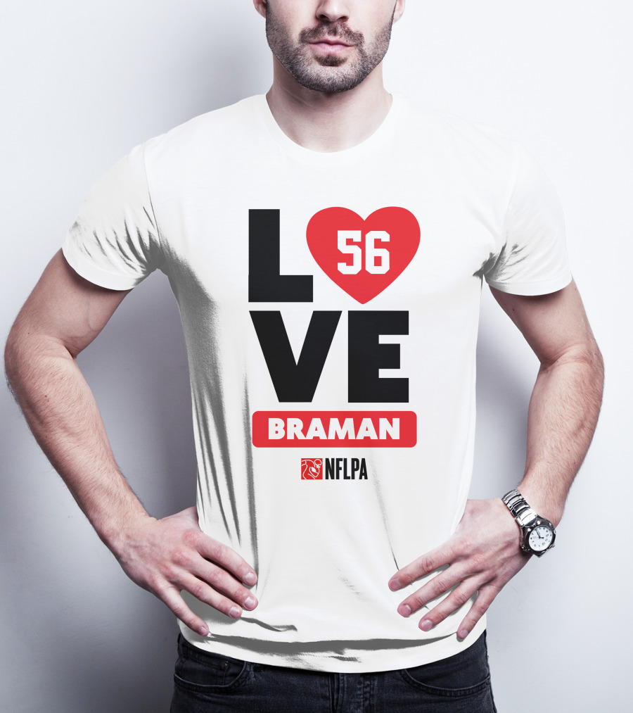 LOVE 56 BRAMAN NFLPA T-Shirt