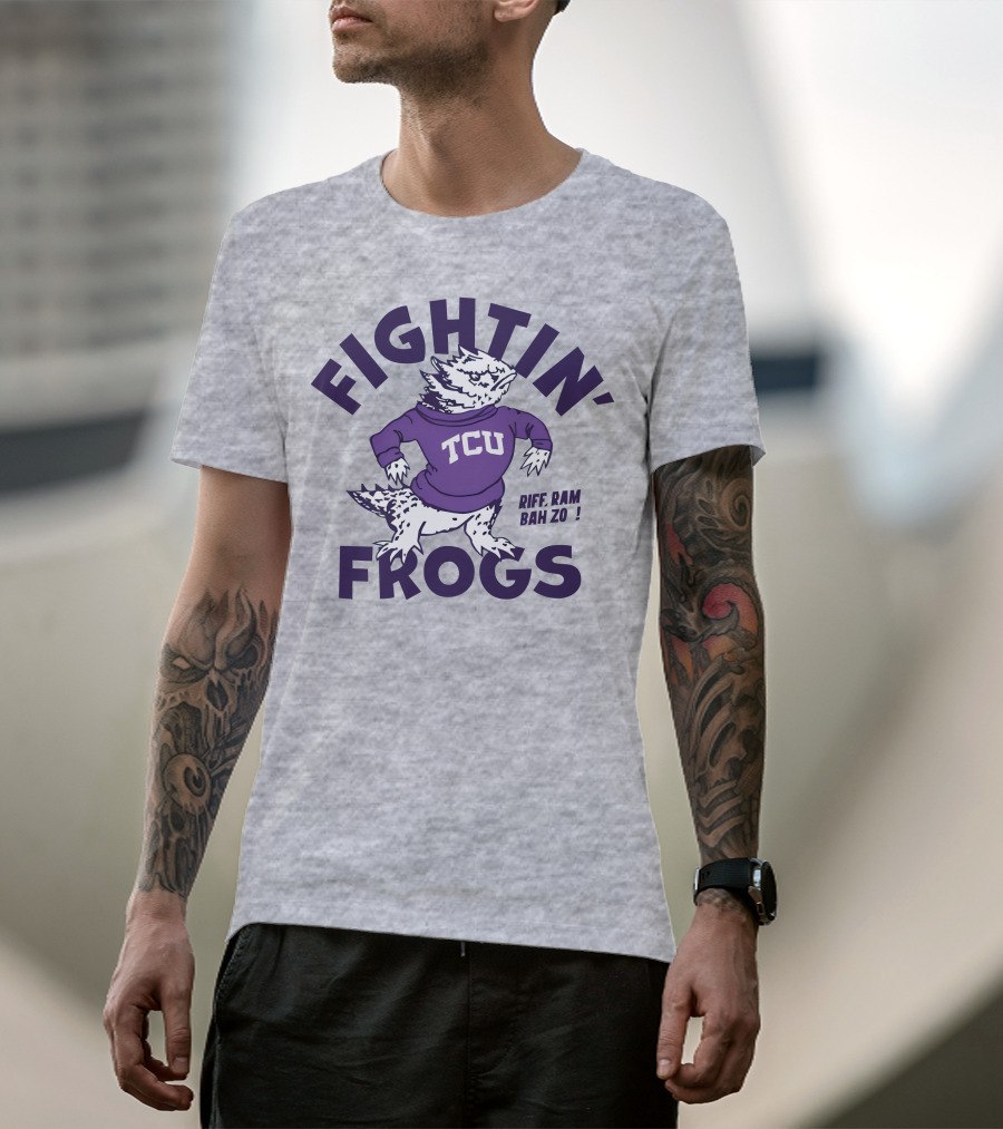 Fightin' Frogs TCU Riff Ram Bah Zo Vintage T-Shirt