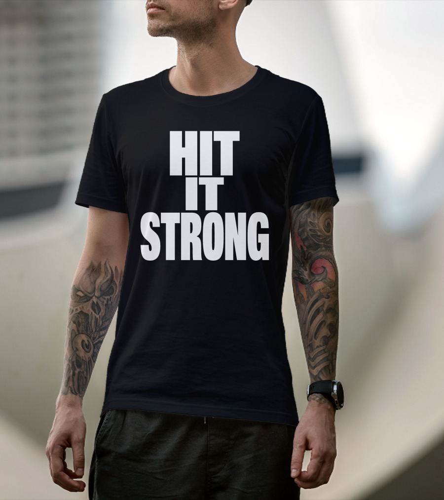 Public Enemies Podcast Hit It Strong Theenemiespe3 T-Shirt