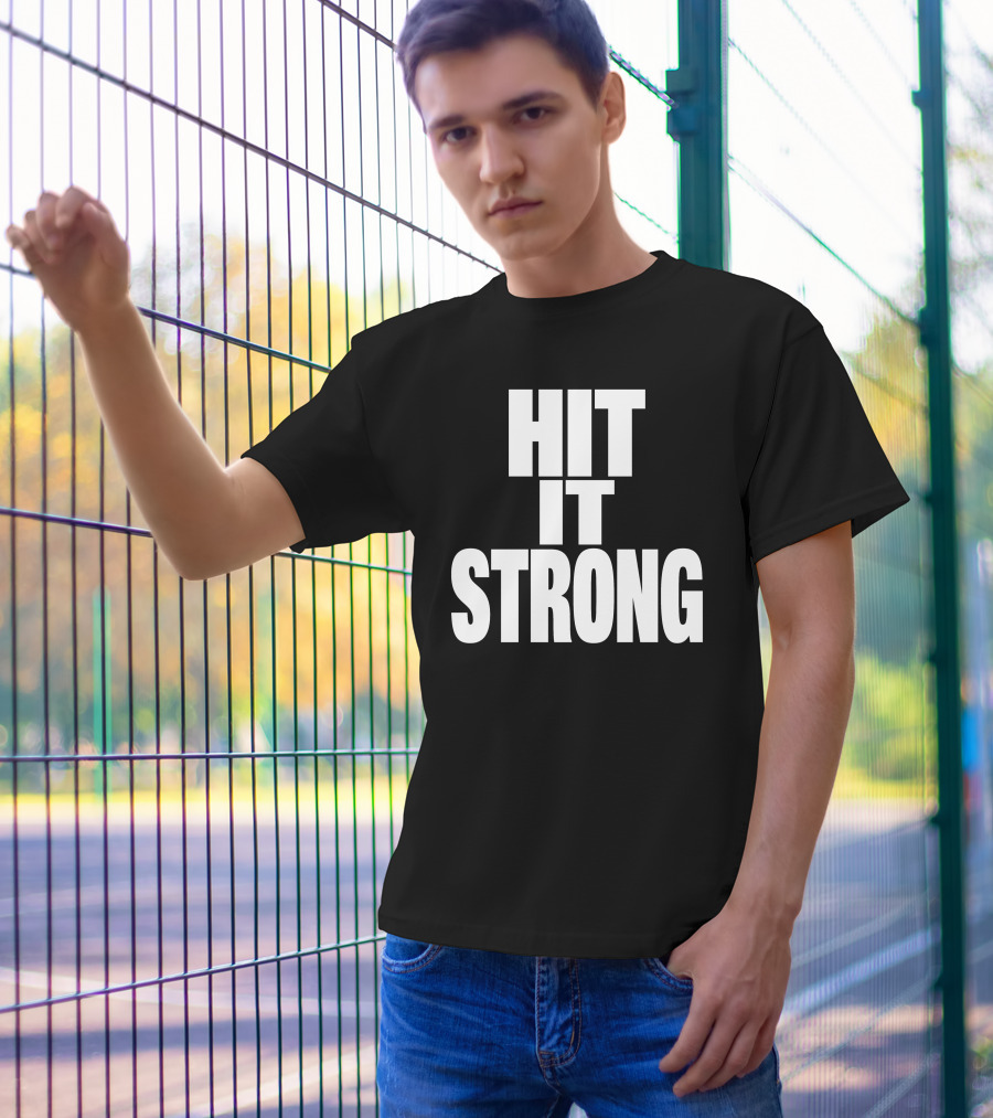 Public Enemies Podcast Hit It Strong Theenemiespe3 T-Shirt
