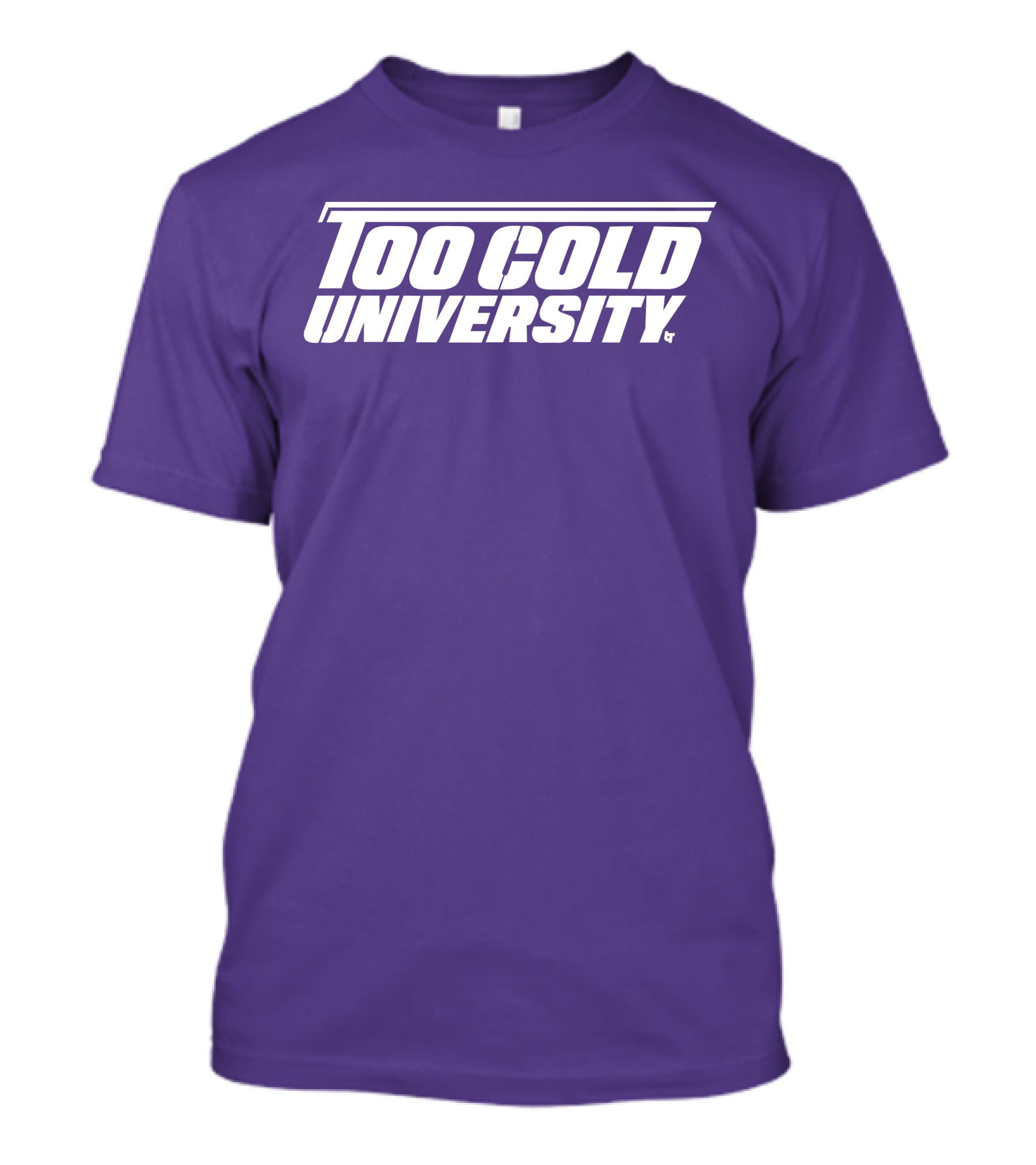 Too Cold University Vintage Style Retro Sports College T-Shirt