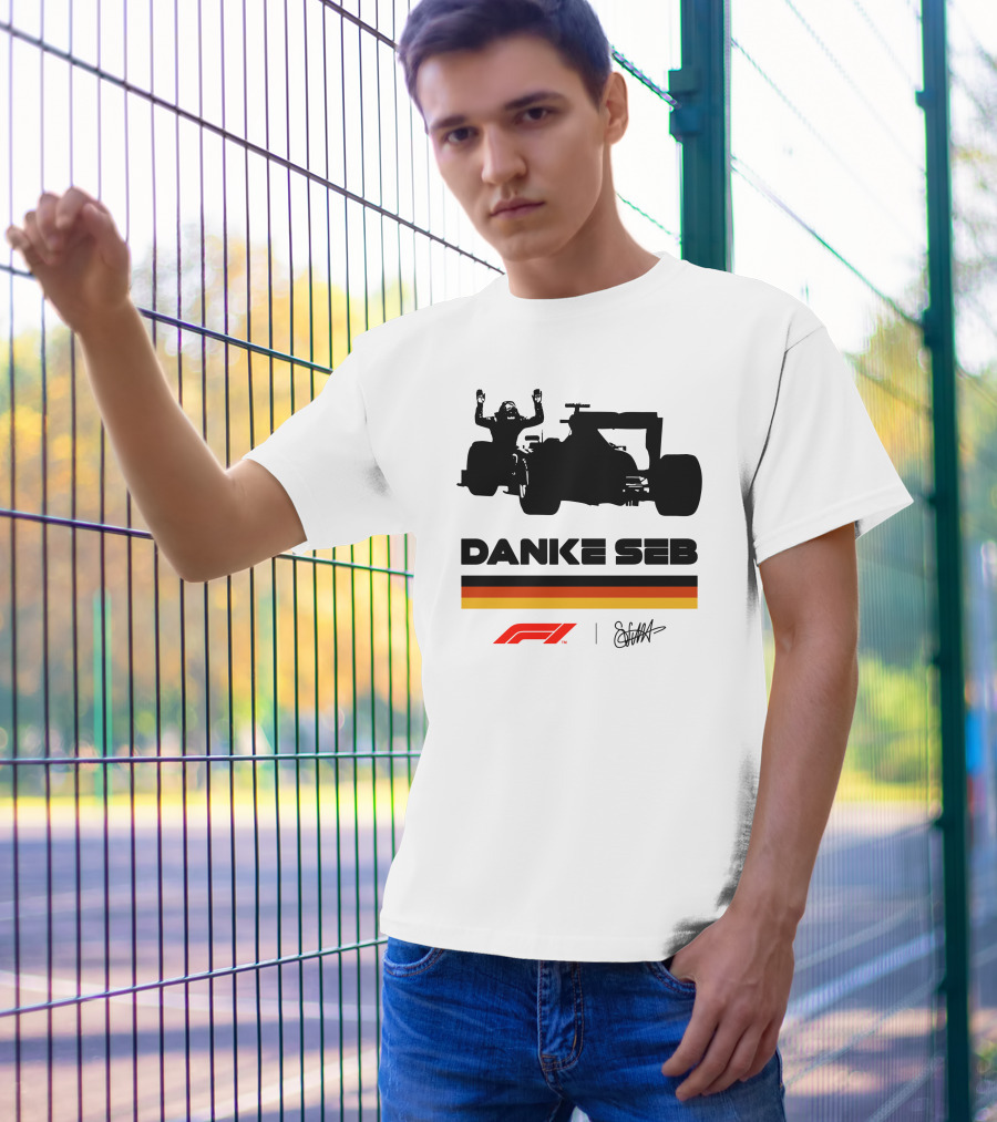 RunWithSeb Danke Seb F1 Formula One T-Shirt