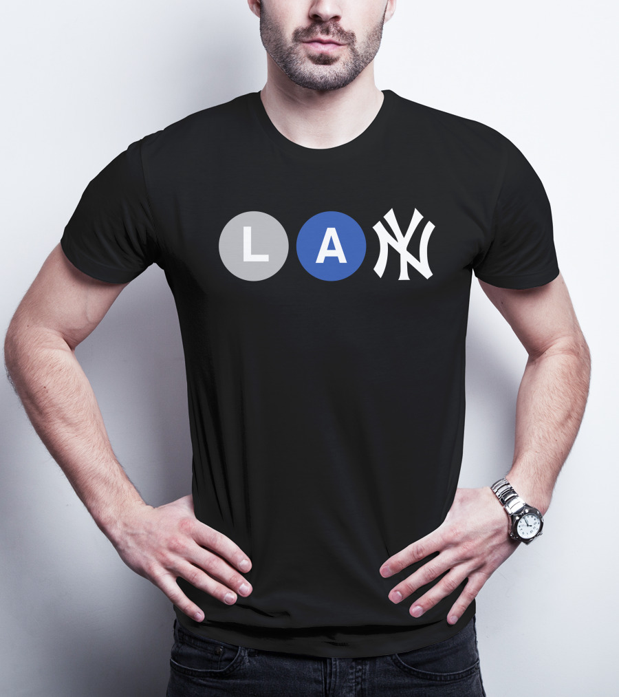 L-Train A-Train New York Yankees Iconic Subway Combination T-Shirt