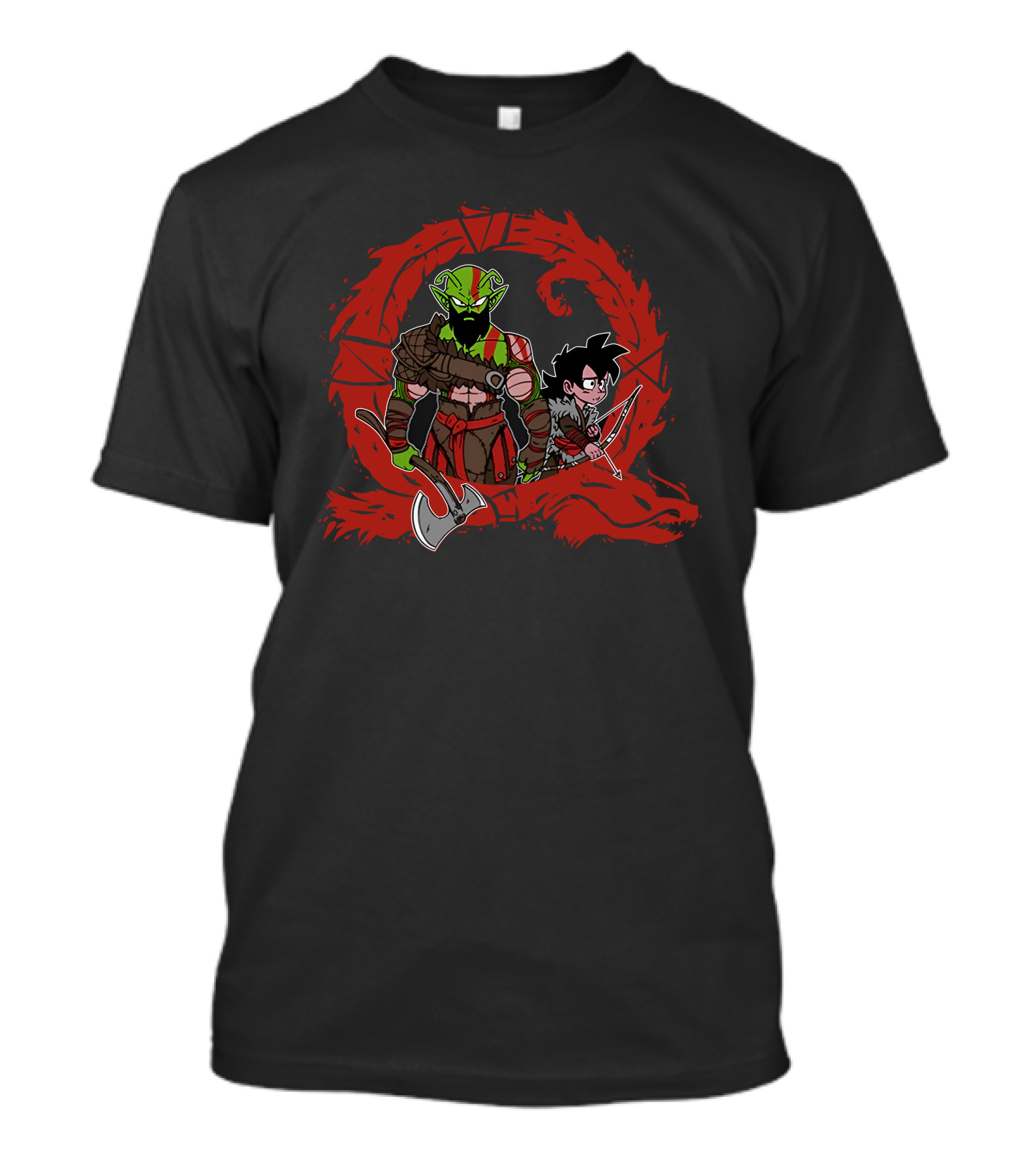 Teamfourstar Kami Of War God Of War Parody Dragon Emblem T-Shirt
