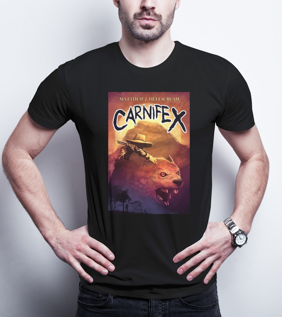 Matthew J Hellscream Carnifex Wild West Beast Hunter Adventure T-Shirt