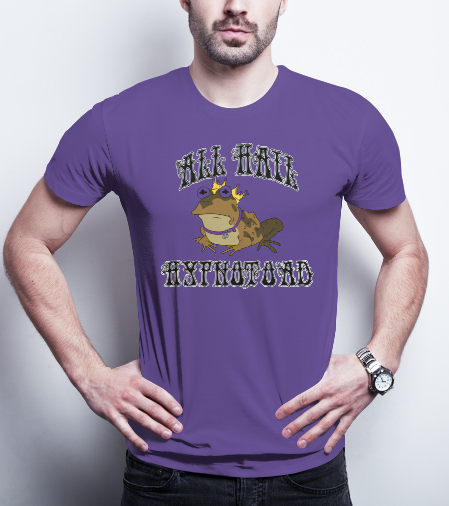 All Hail Hypnotoad Purple Crowned T-Shirt