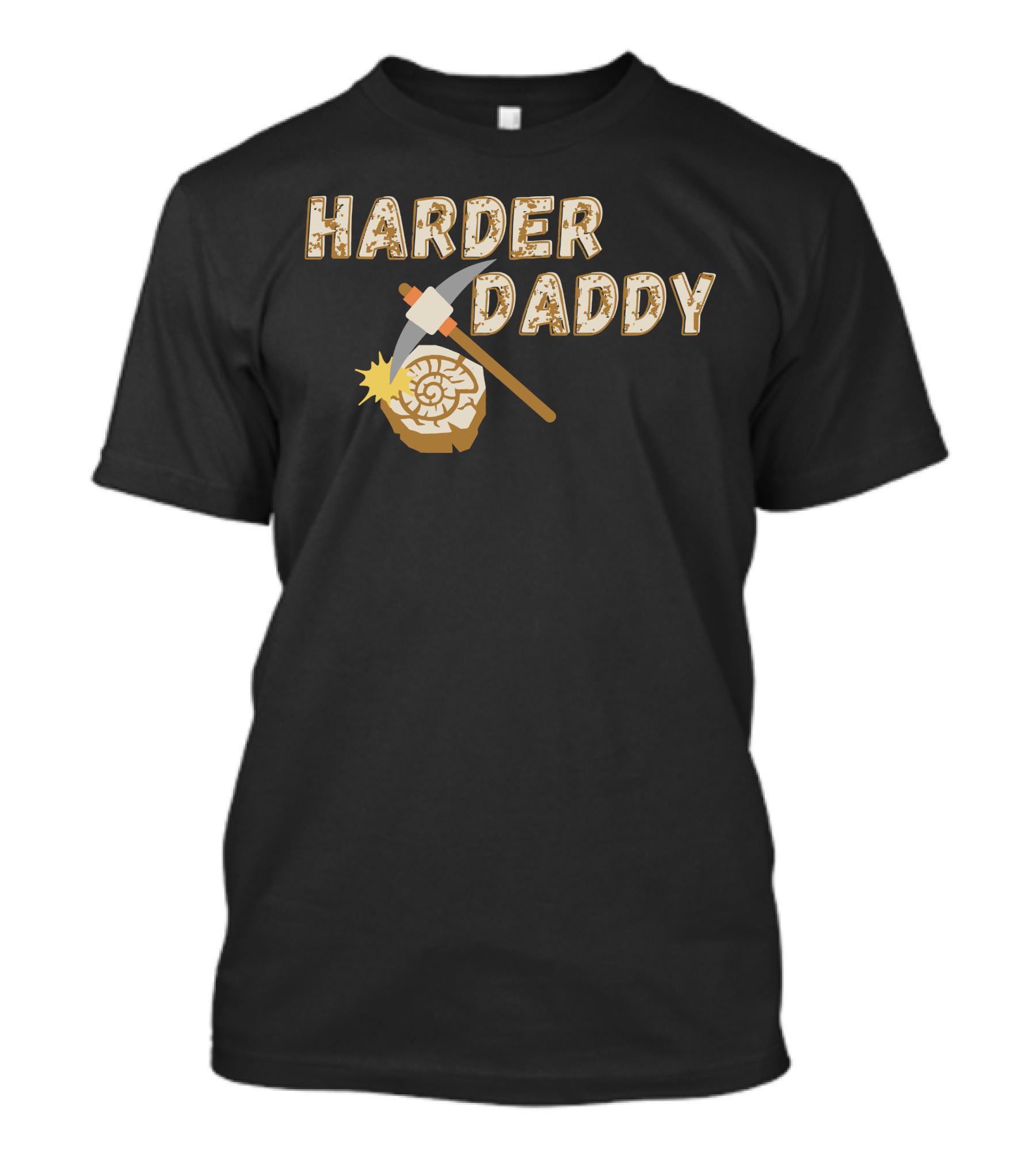 HARDER DADDY Pickaxe Log T-Shirt