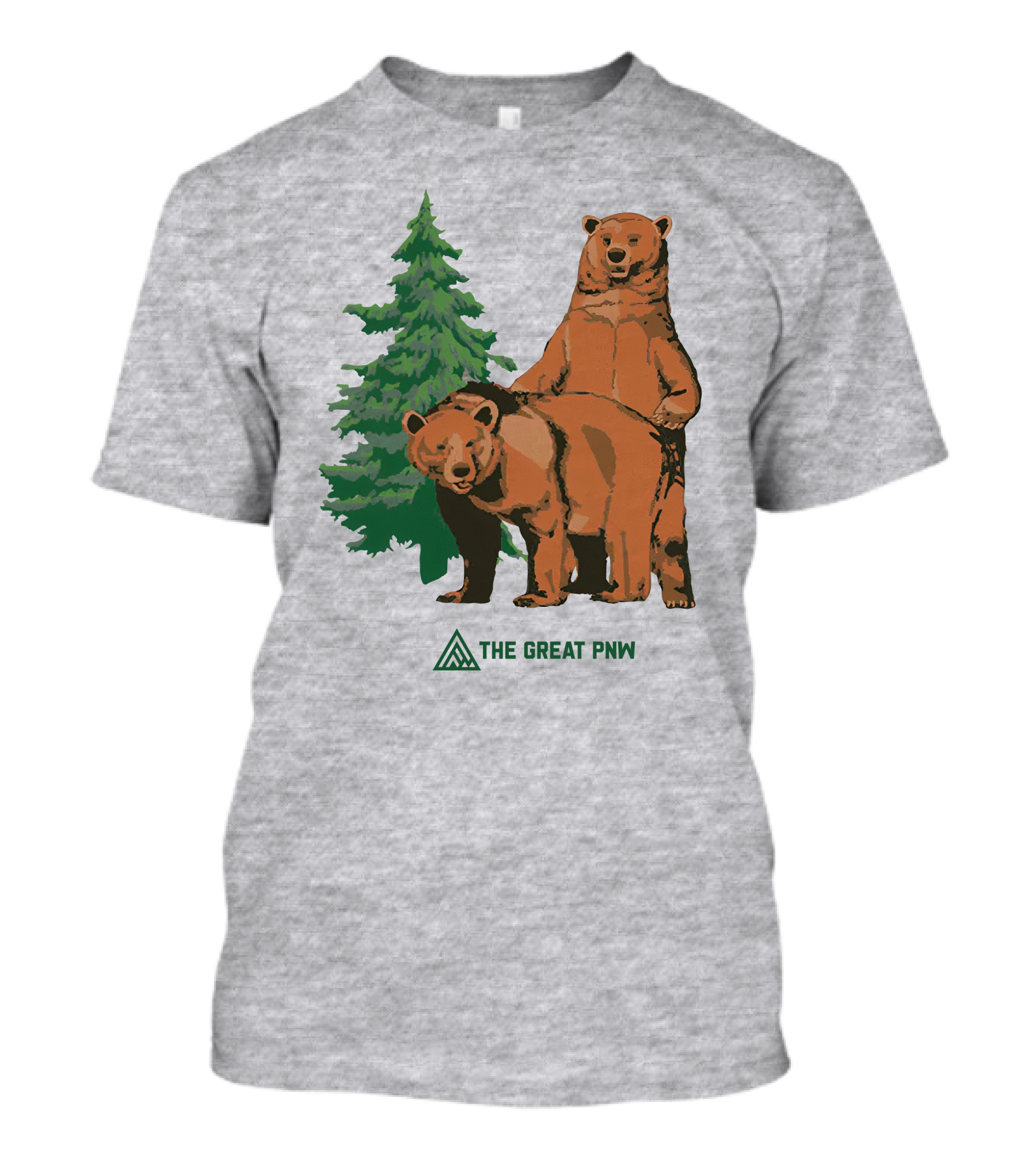 The Great PNW Bears And Pine Forest T-Shirt