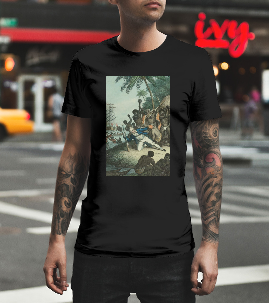 Hawaiians Killed Captain Cook Historic Encounter T-Shirt