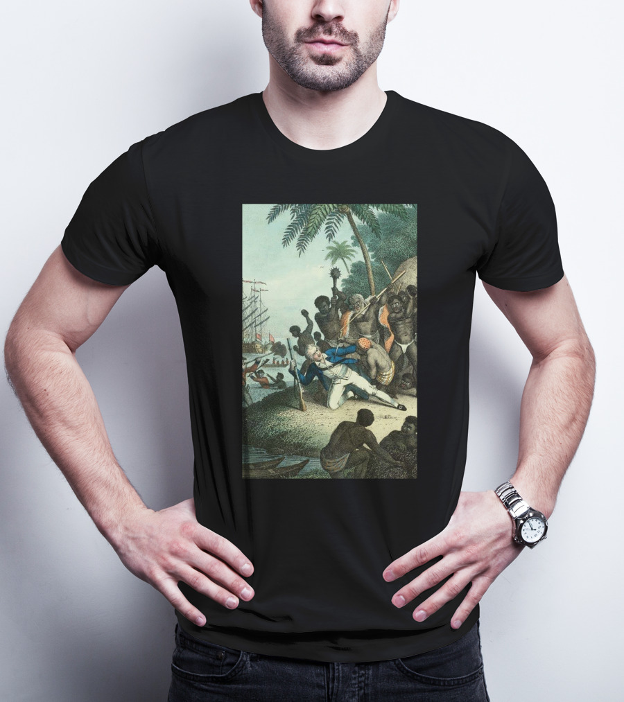 Hawaiians Killed Captain Cook Historic Encounter T-Shirt