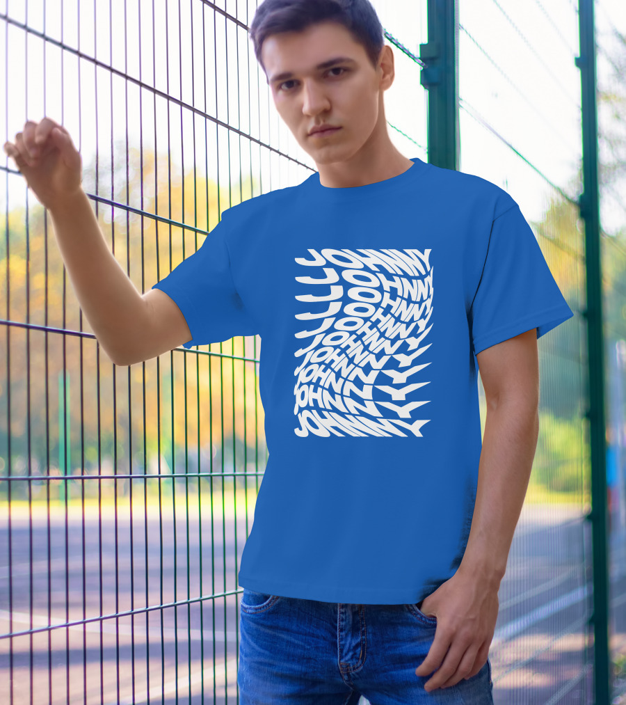 Johnny Orlando Johnny Optical Illusion Text T-Shirt