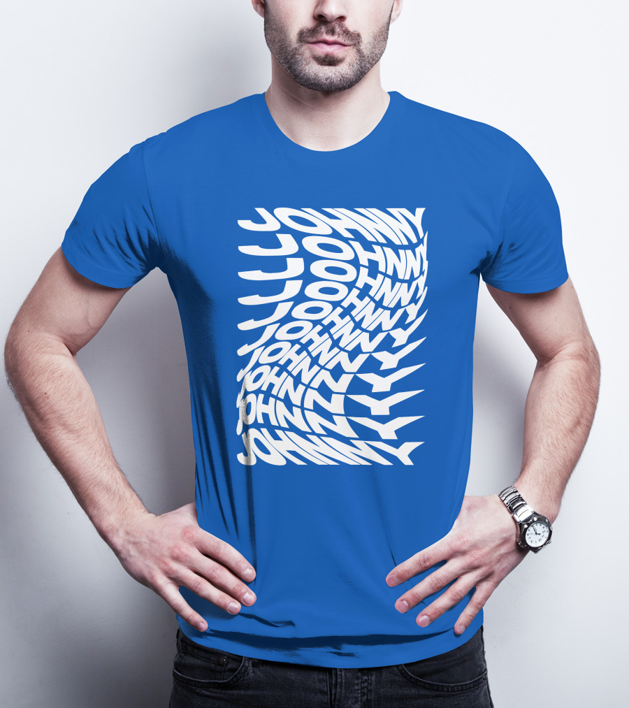 Johnny Orlando Johnny Optical Illusion Text T-Shirt