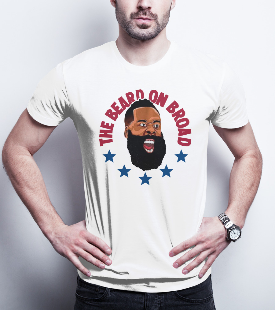 The Beard On Broad Stars James Harden T-Shirt