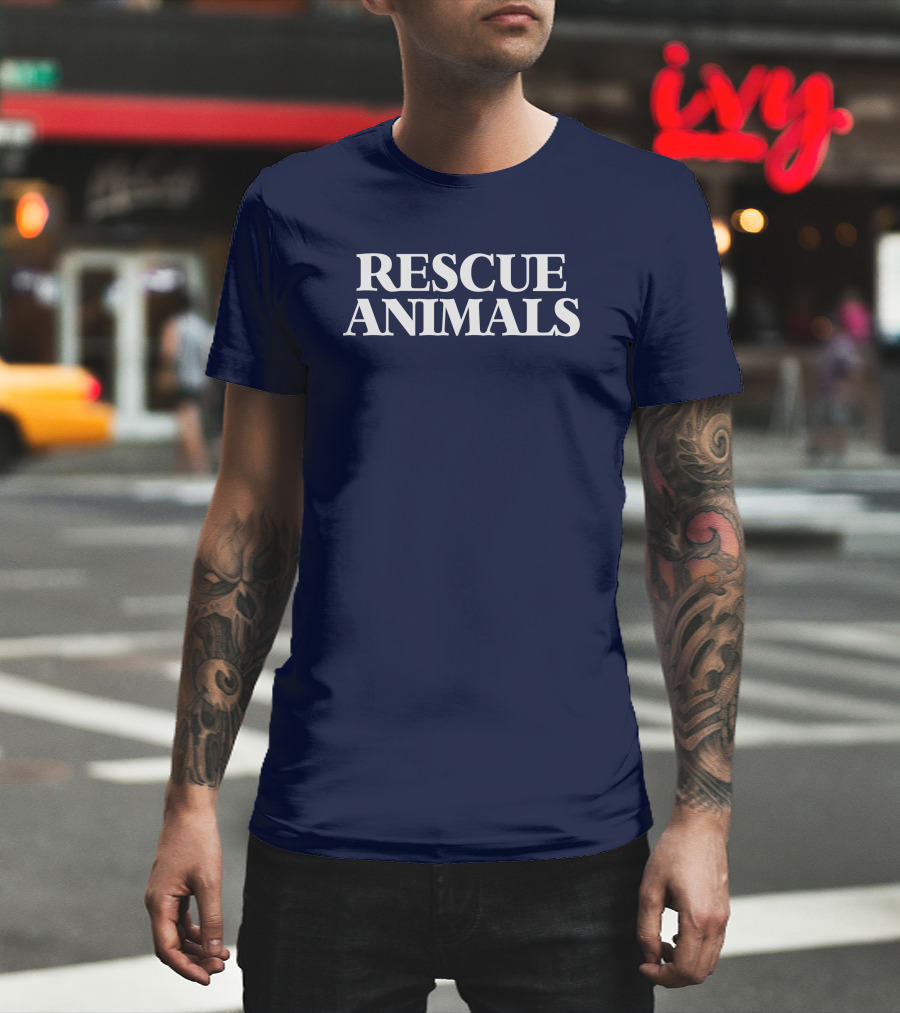Vintagevegans Rescue Animals T-Shirt