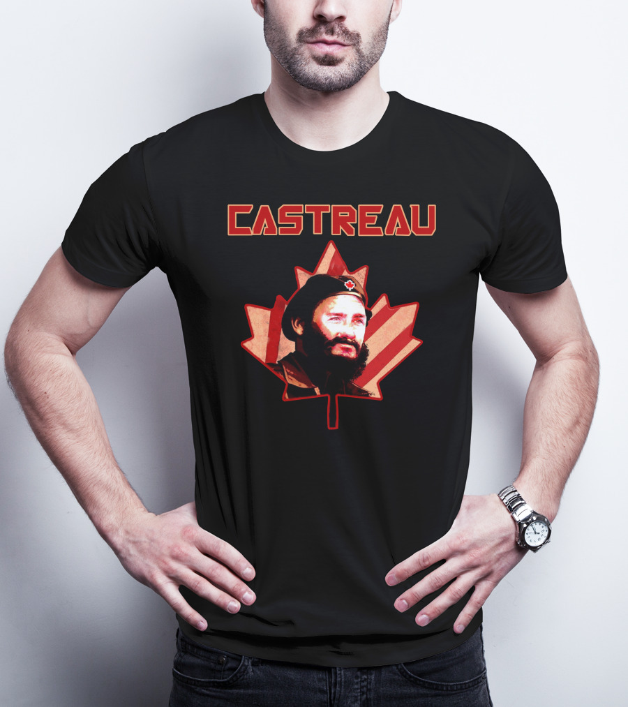 Castreau Maple Leaf Portrait Revival Today Store T-Shirt