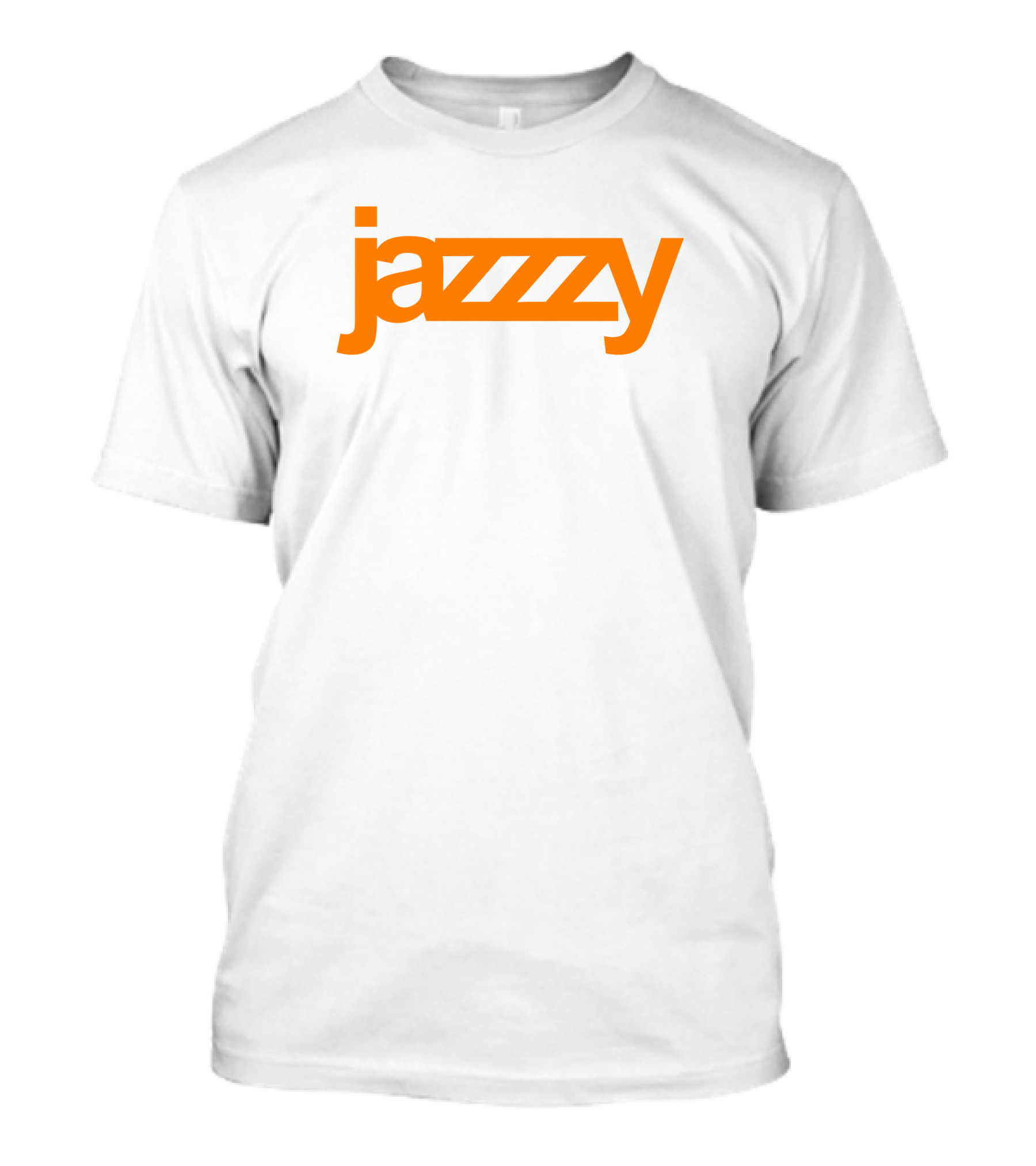 Tisakorean Jazzzy Bold Orange Text T-Shirt