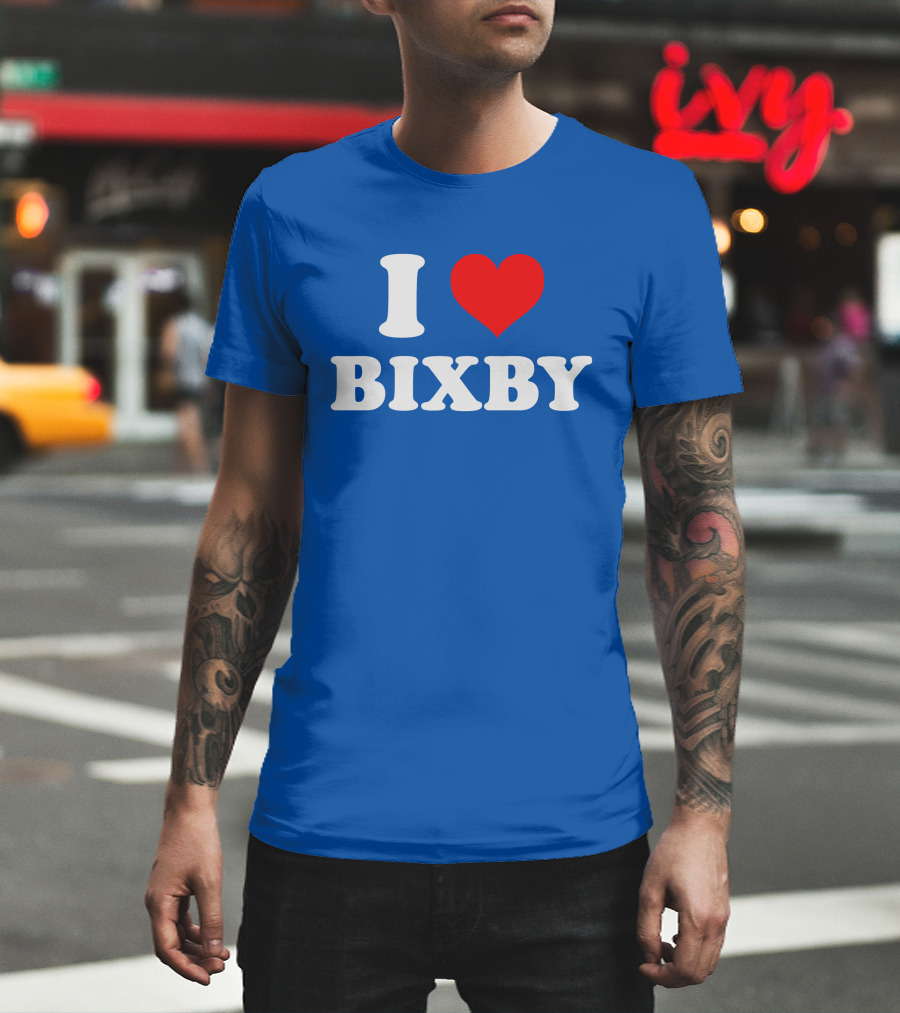 Agent47il I Love Bixby Heart T-Shirt