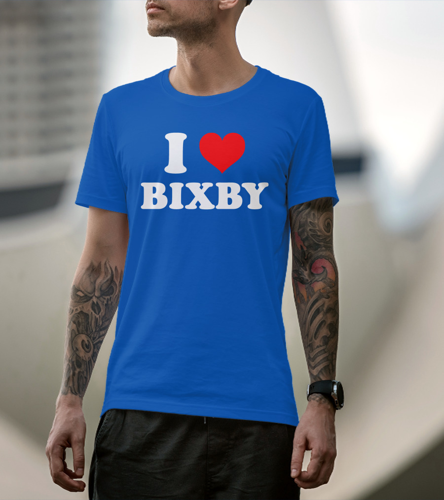 Agent47il I Love Bixby Heart T-Shirt
