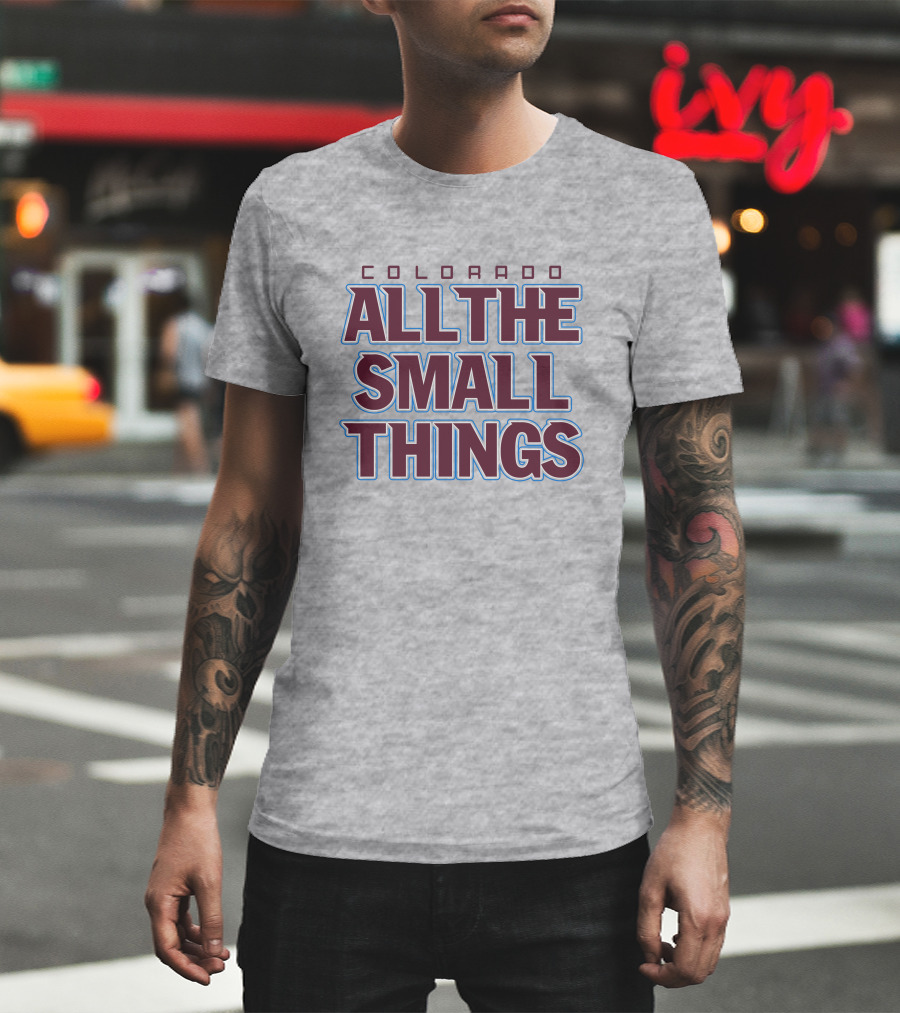 Colorado Hockey All The Small Things Retro T-Shirt