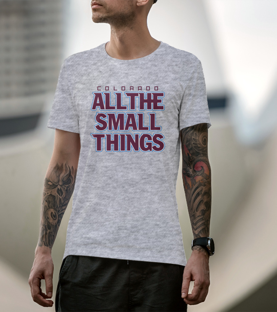 Colorado Hockey All The Small Things Retro T-Shirt