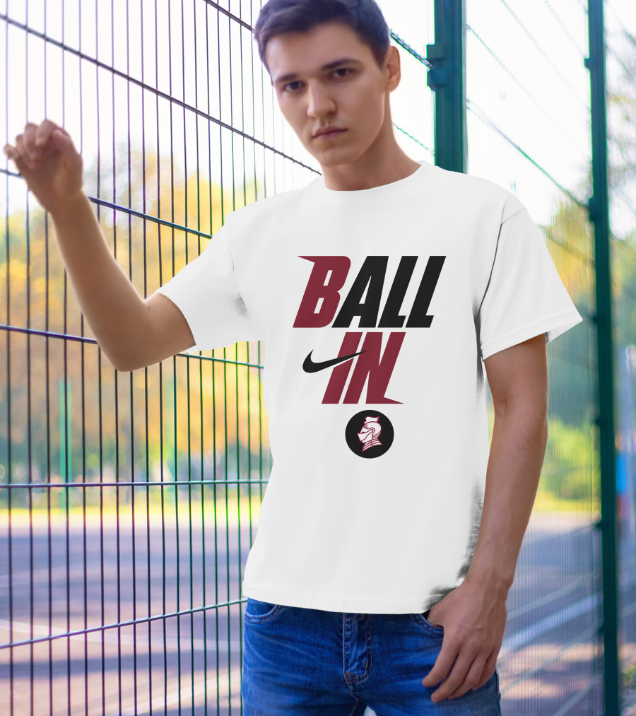 Ball In Bellarmine University Football Knight T-Shirt