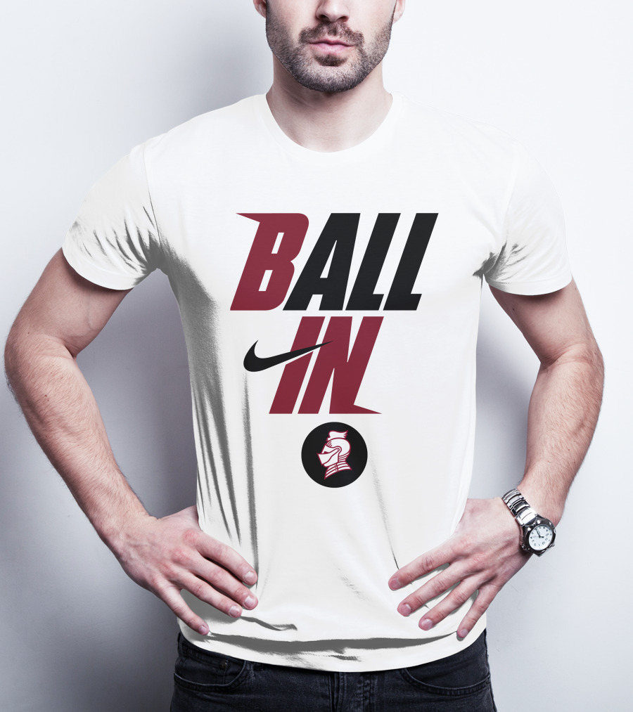 Ball In Bellarmine University Football Knight T-Shirt