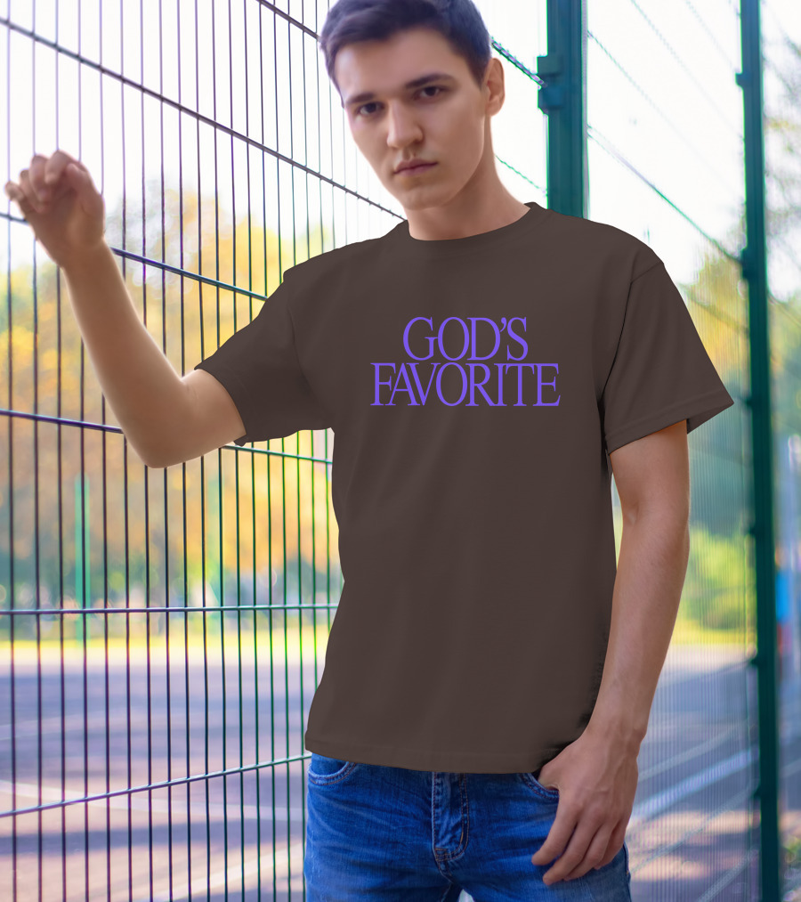 Lilipropaganda God's Favorite Text In Bold Purple Letters T-Shirt