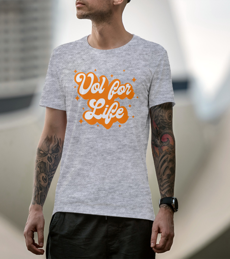 Vol For Life Alexis Foust Orange Sparkle T-Shirt