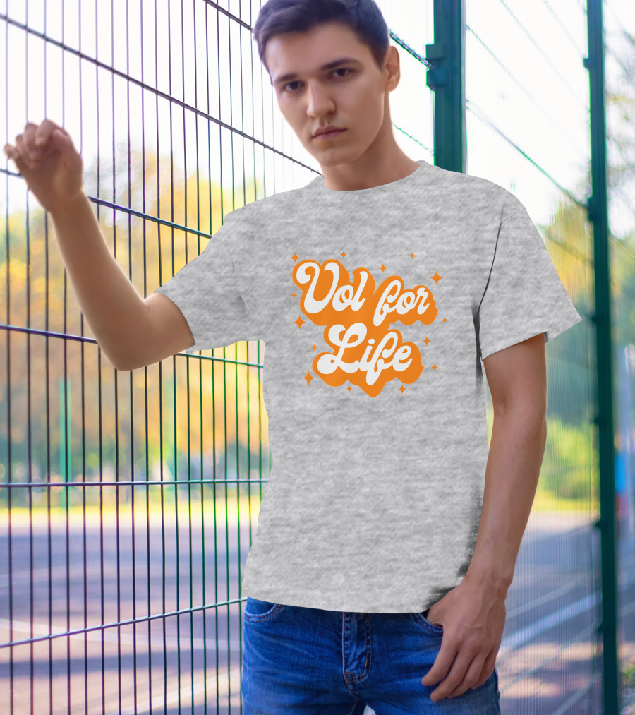 Vol For Life Alexis Foust Orange Sparkle T-Shirt