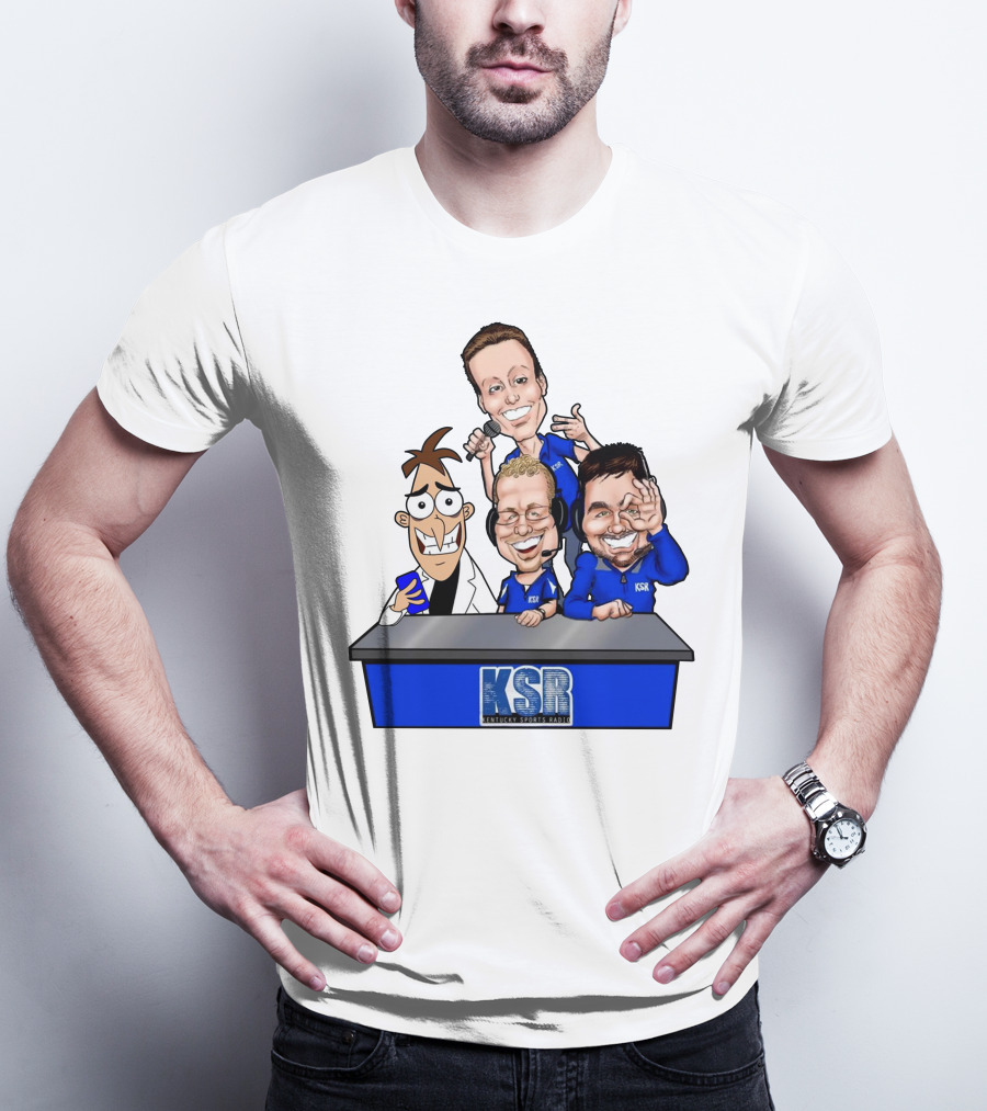 KSR Kentucky Sports Radio BigBlueAndrew New Logo Caricature Group T-Shirt
