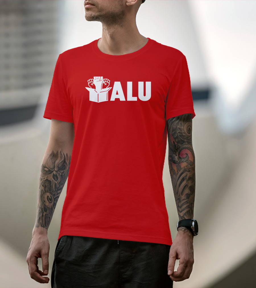 ALU Fist In Box Bold Red T-Shirt