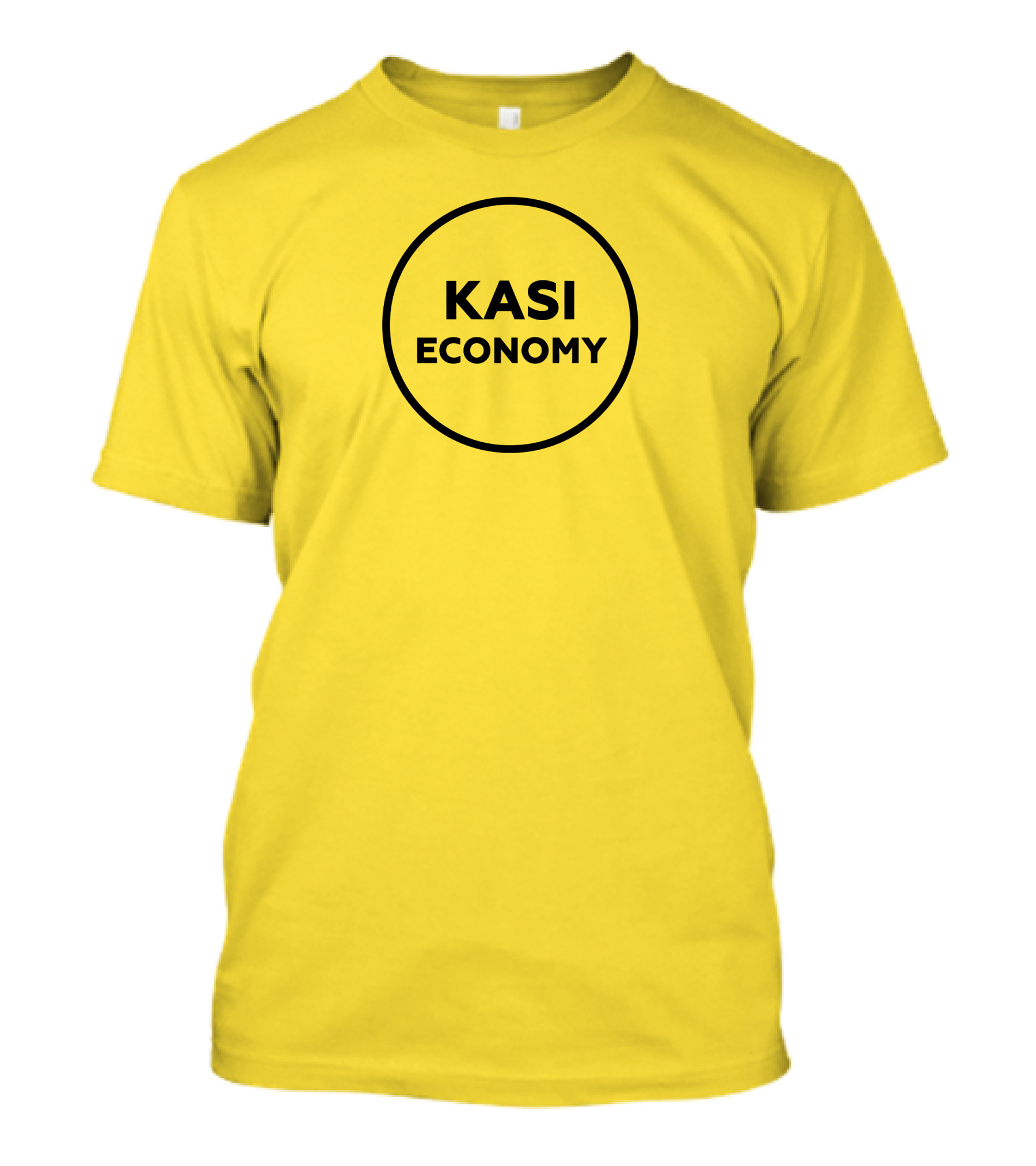 Kasi Economy Bold Circle Yellow T-Shirt