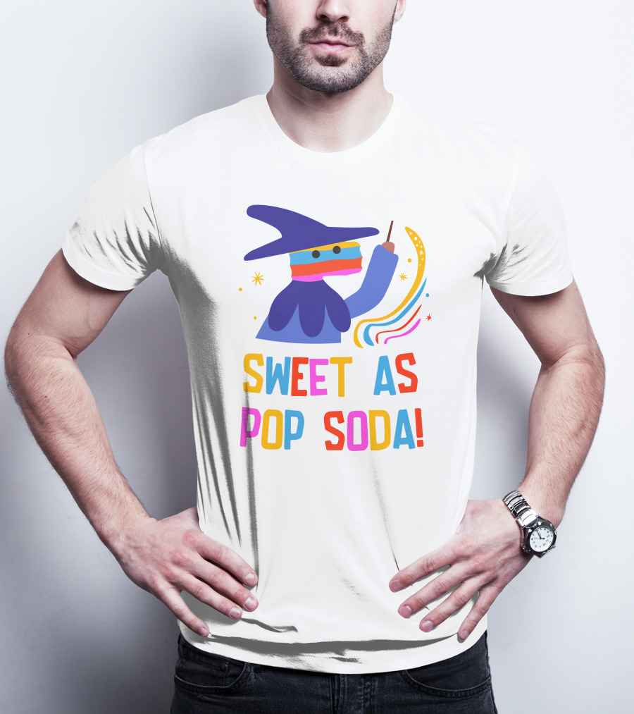 Bonte Avond Store Sweet As Pop Soda Colorful Wizard T-Shirt