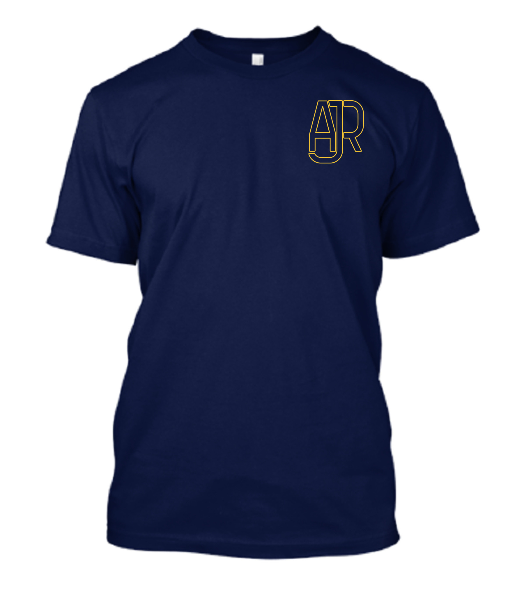 AJR Band Logo Navy Yellow T-Shirt