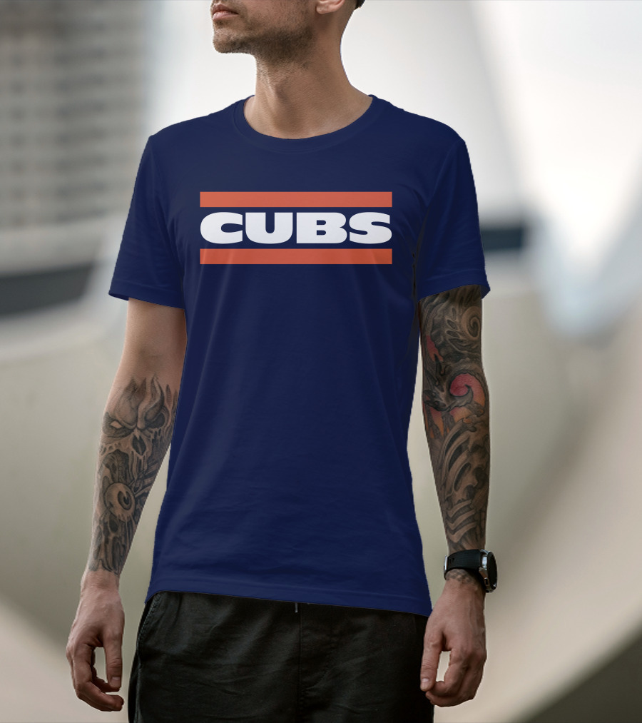 Obvious Cubs Vintage Style Navy Baseball Team Fan Gear T-Shirt