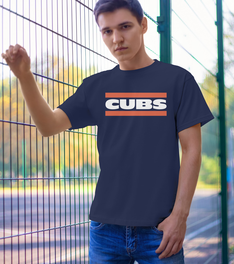 Obvious Cubs Vintage Style Navy Baseball Team Fan Gear T-Shirt