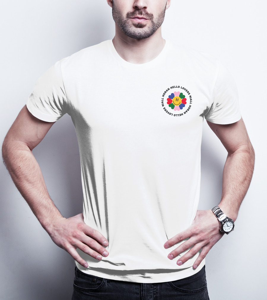 Lewis Capaldi Wearing Hello Lovers Niall Horan Smiley Flower T-Shirt