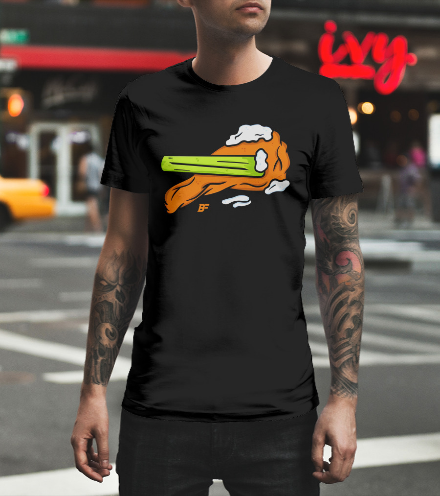 Buffalo Fanatics Wingsup Chicken Wing Celery #Wingsup T-Shirt