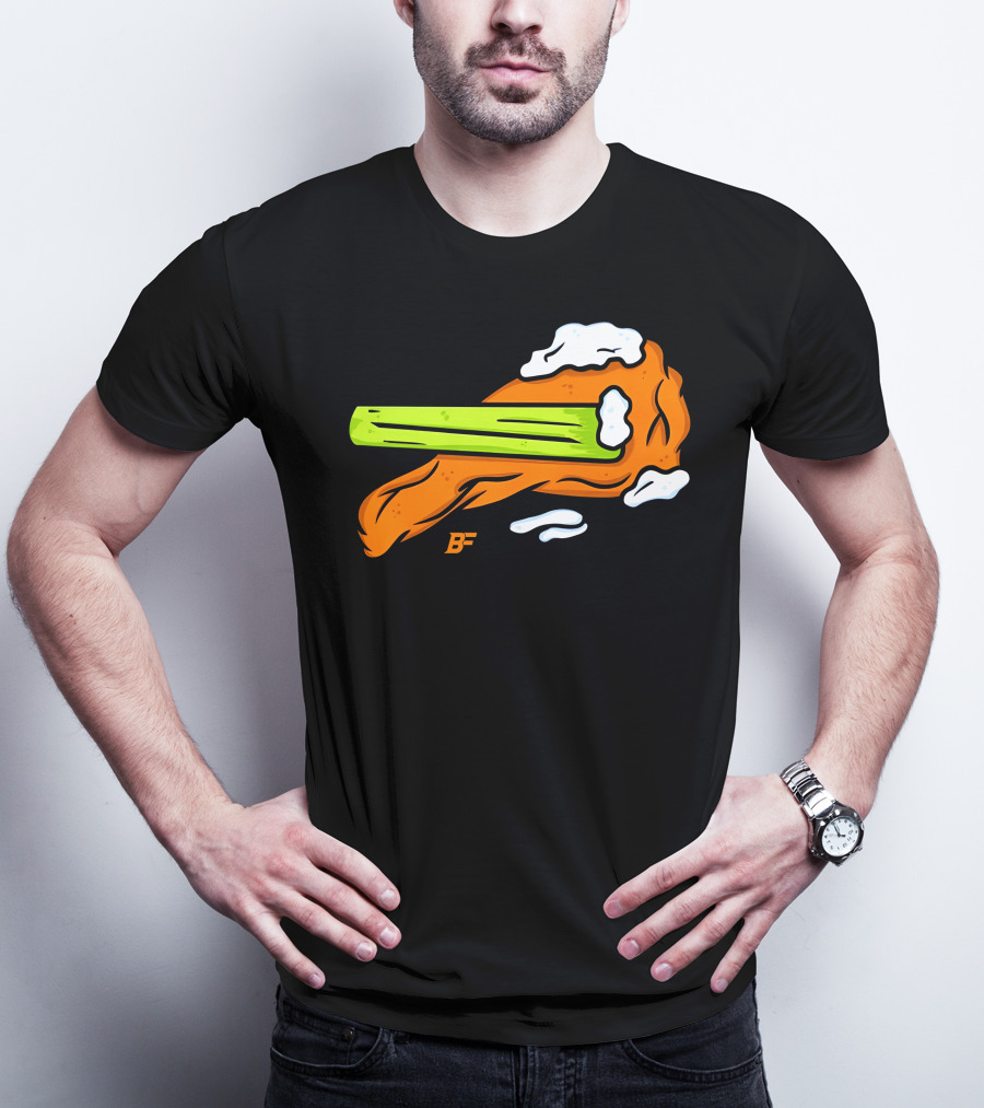 Buffalo Fanatics Wingsup Chicken Wing Celery #Wingsup T-Shirt