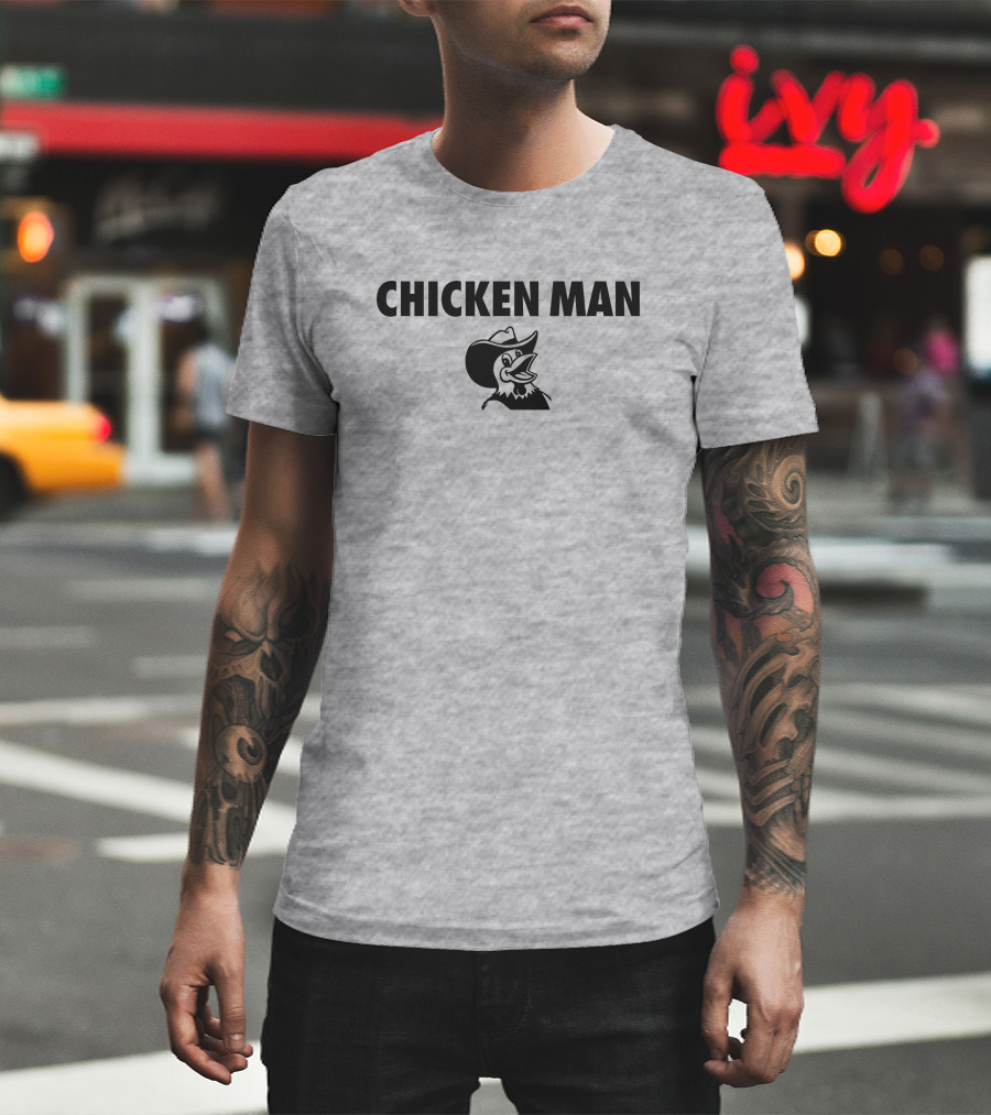 CHICKEN MAN Tydebo24 Cowboy Hat Rooster T-Shirt