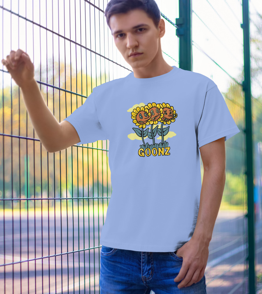 Cryptoon Goonz Flower Goonz Sunflower Faces T-Shirt