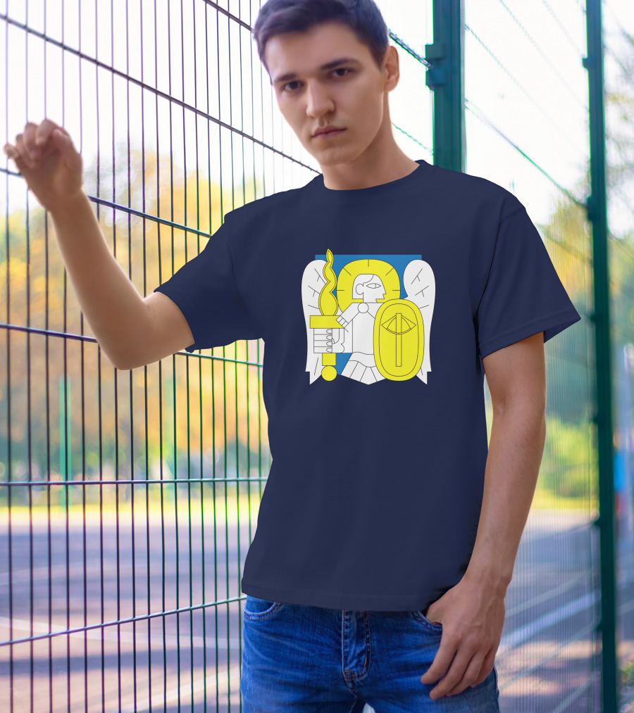Saint Javelin Archangel Icon Kyiv Merch T-Shirt