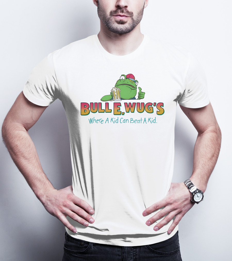 Bulle Wug's Beer Drinking Frog Where A Kid Can Beat A Kid T-Shirt