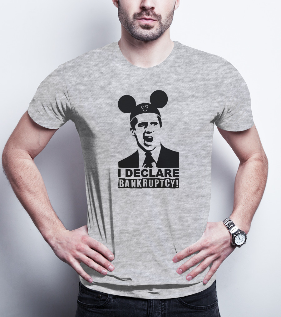 Michael Scott I Declare Bankruptcy Mickey Ears T-Shirt