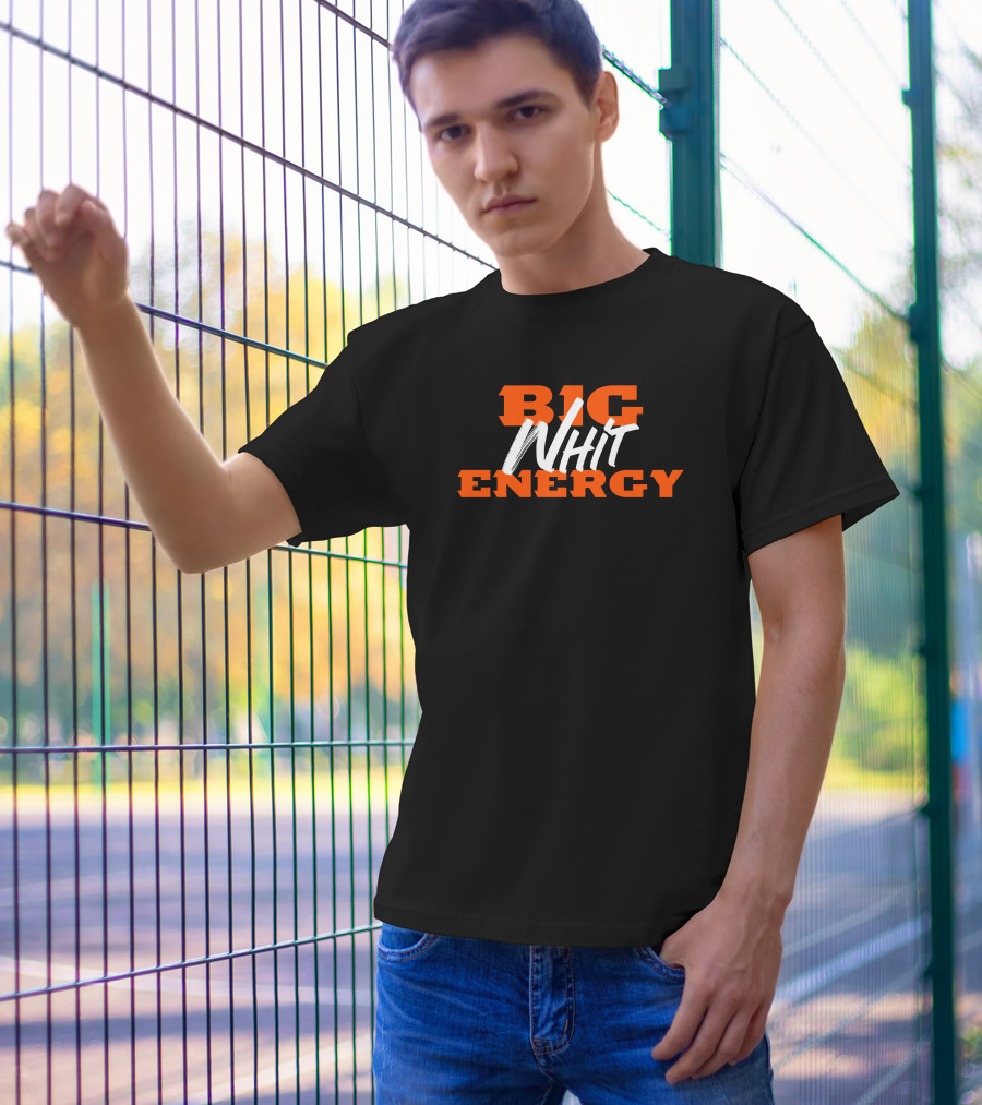 Cincinnati Bengals Big Whit Energy Football T-Shirt
