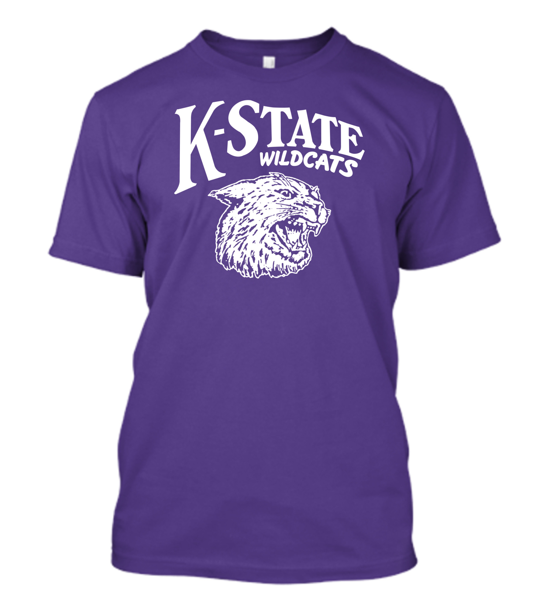 Charlie Hustle K-State Wildcats Vintage Purple Mascot T-Shirt