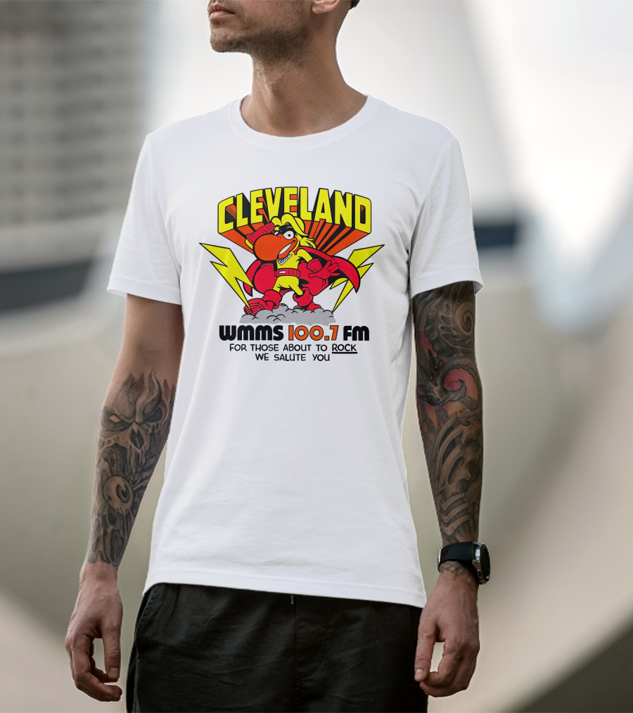Cleveland WMMS 100.7 FM For Those About To Rock We Salute You T-Shirt
