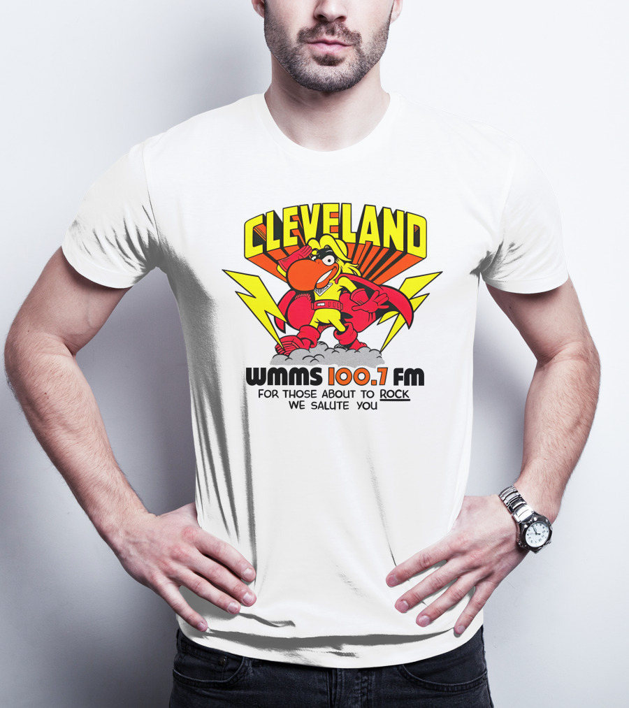 Cleveland WMMS 100.7 FM For Those About To Rock We Salute You T-Shirt