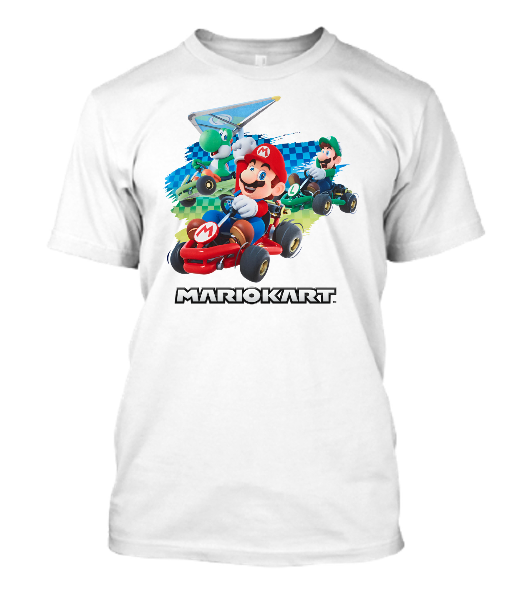 Leanbeefpatty Mariokart Characters Racing Luigi Yoshi Mario T-Shirt