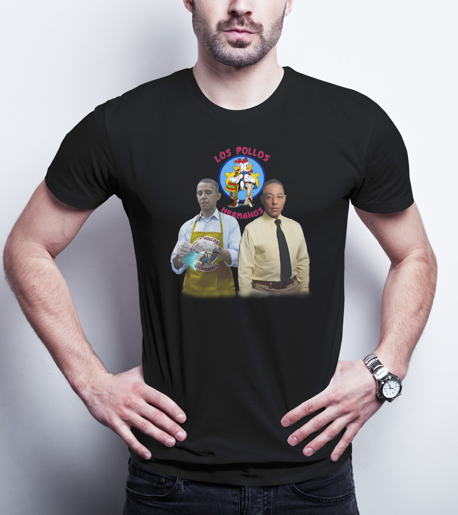 Barack Obama Gus Fring Los Pollos Hermanos Breaking Bad Fusion T-Shirt